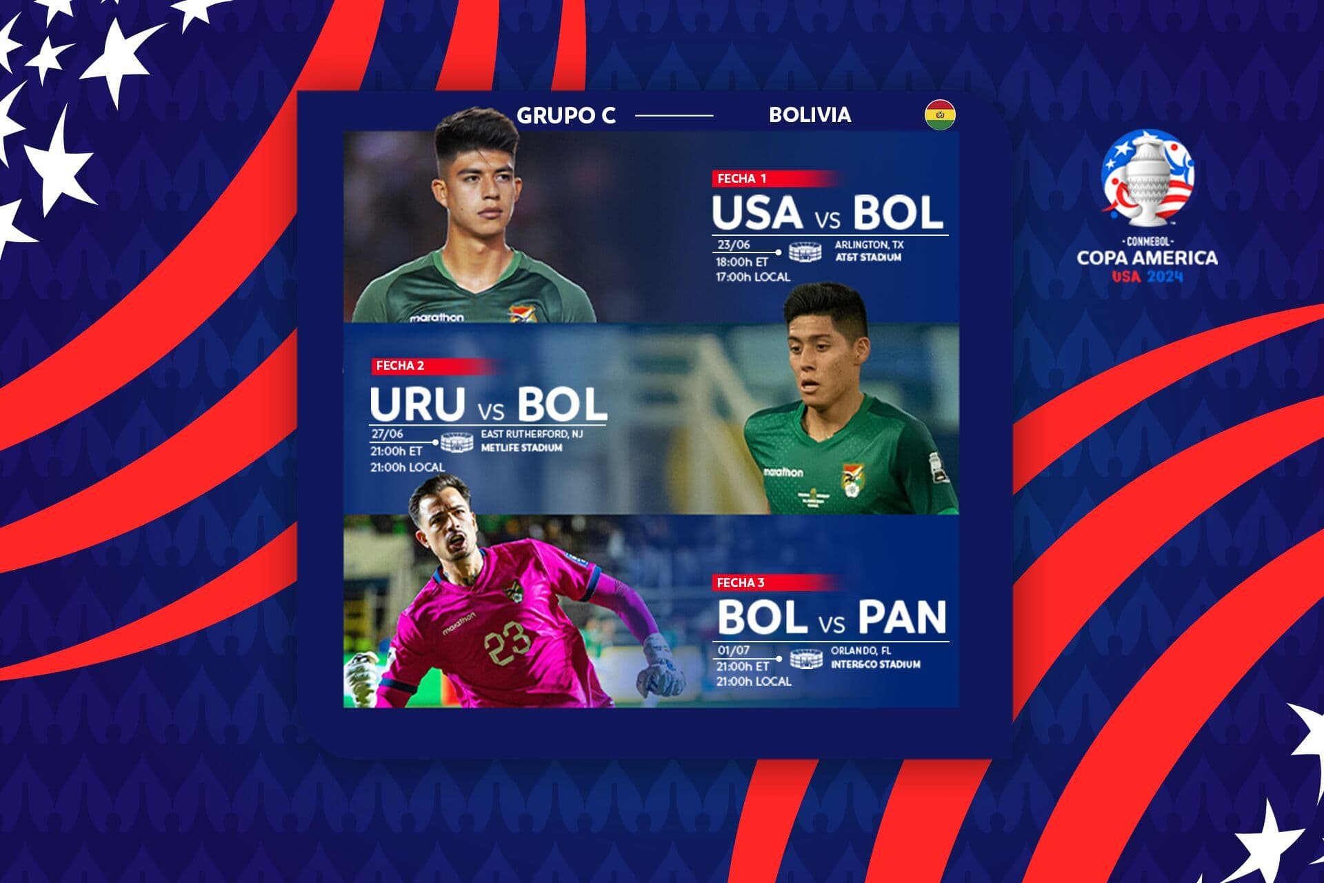 Cuándo juega Bolivia por Copa América 2024? Fechas y horarios de los ...